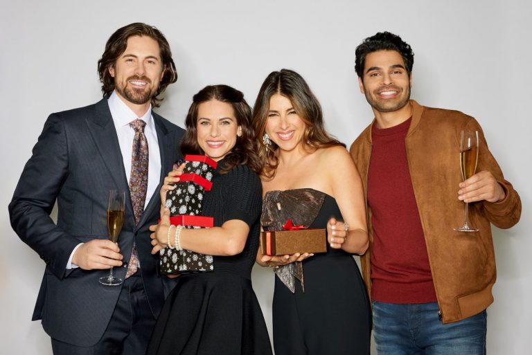 Chris McNally & Lyndsy Fonseca Are Holiday Crashers On Hallmark